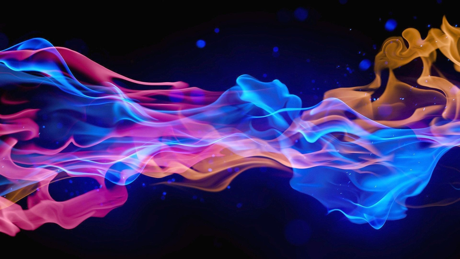 Red And Blue Flames Wallpaper