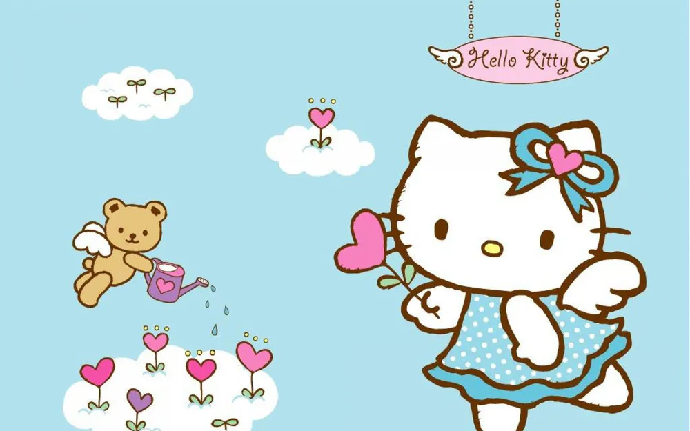 Обрезать вручную обои Cute Hello Kitty, Милый, Hello, Kitty в ...