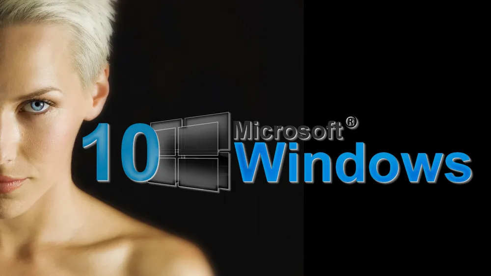 Manually Crop Windows 10 Girl Windows Ten Girl Wallpaper To 1920x1080 Resolution To Your Desktop