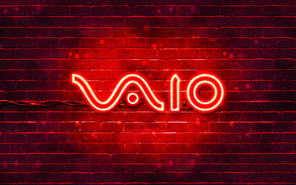 Обрезать вручную обои Vaio, Красный, Логотип, Стена в разрешении ...