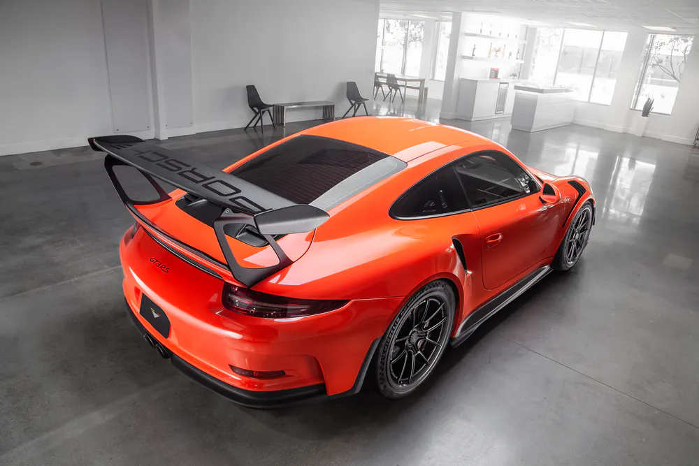 Manually crop Porsche 992 GT3 RS, Porsche, GT3, RS, Orange wallpaper to 2560x1600 resolution to ...