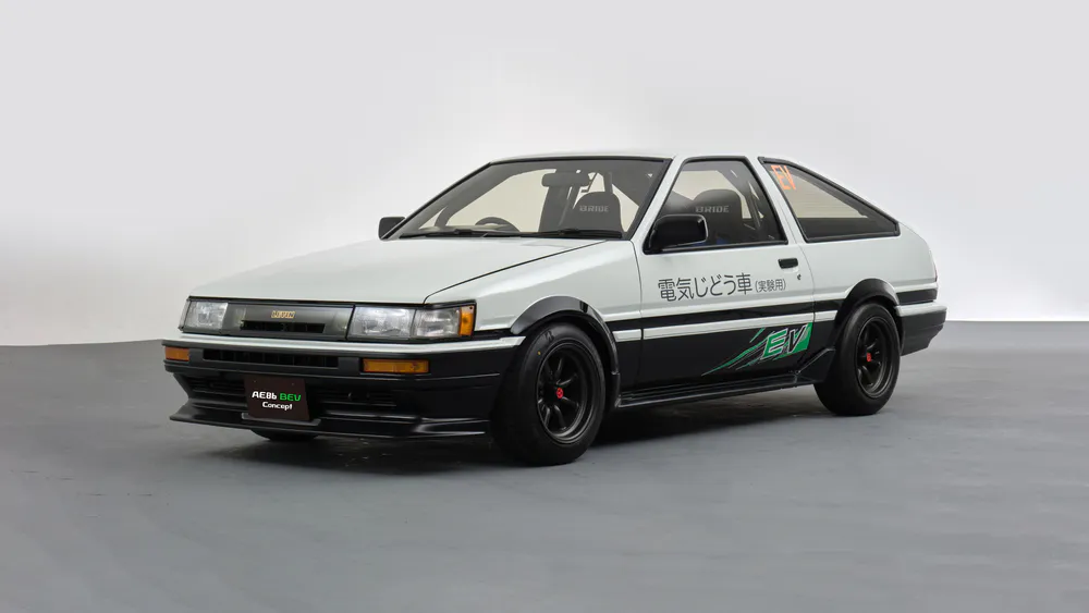 Manually crop Toyota AE86 BEV, Toyota AE86, Concept, Front view ...