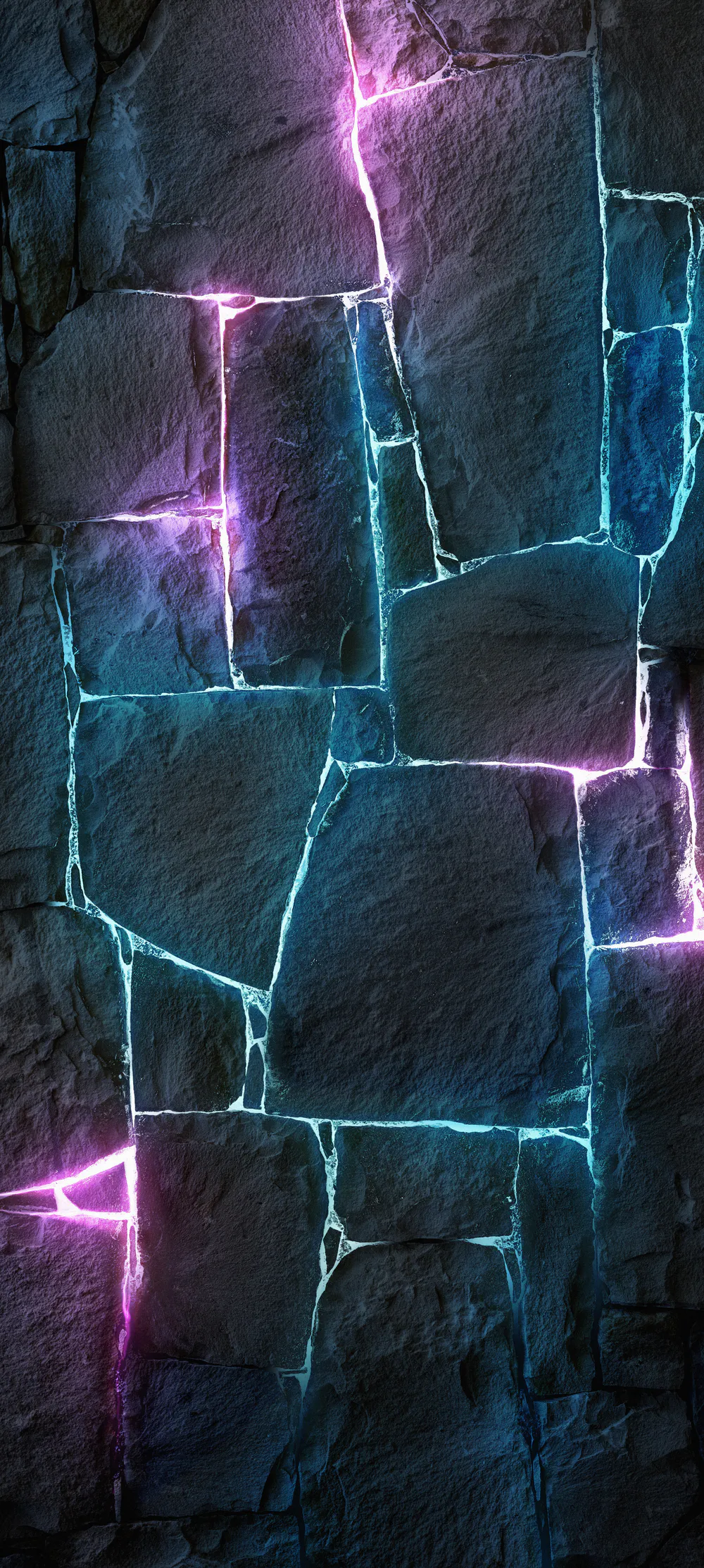 Manually crop Neon cracks, Surface, Glow, Neon, Cracks, Mosaic, Stone ...