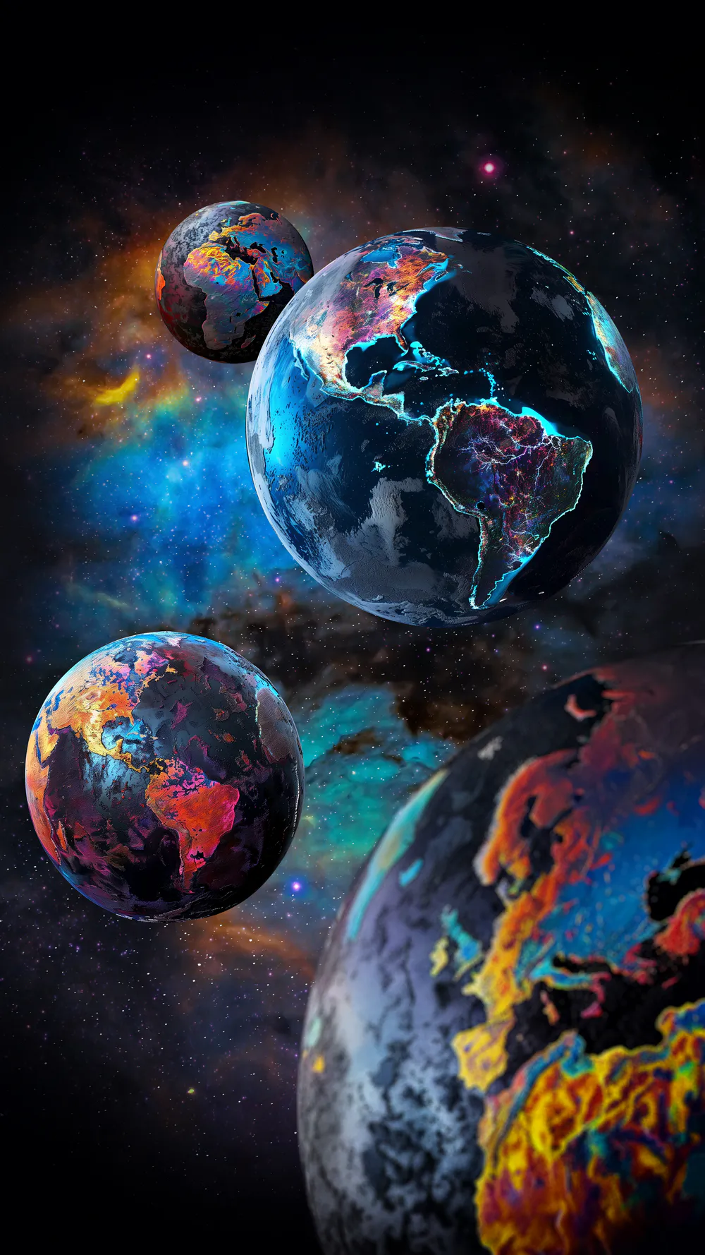 Manually crop Planets, Galaxy, Radiance, Outer Space wallpaper to ...